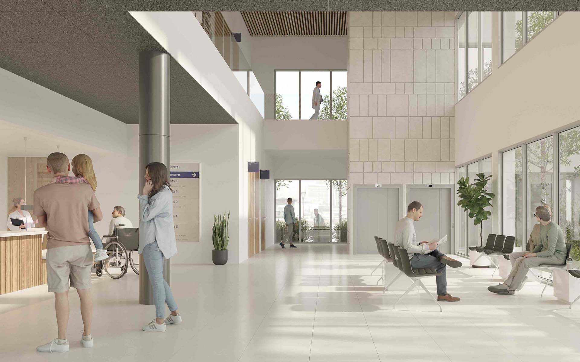 Health Care Center and parking of the General University Hospital of ...